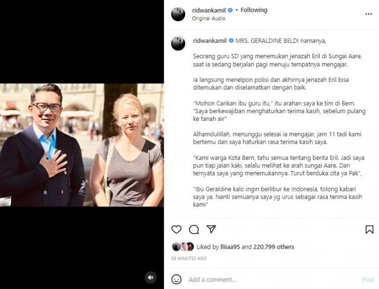 Bukan Bayu Wiro, Ridwan Kamil Ungkap Sosok Pertama Yang Temukan Jasad ...